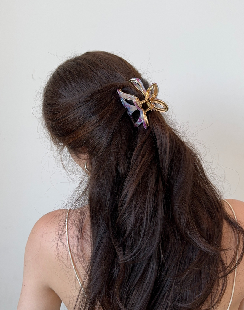 Butterfly Clips White | Butterfly Hair Clips | ReverieHair UK – Reverie ...
